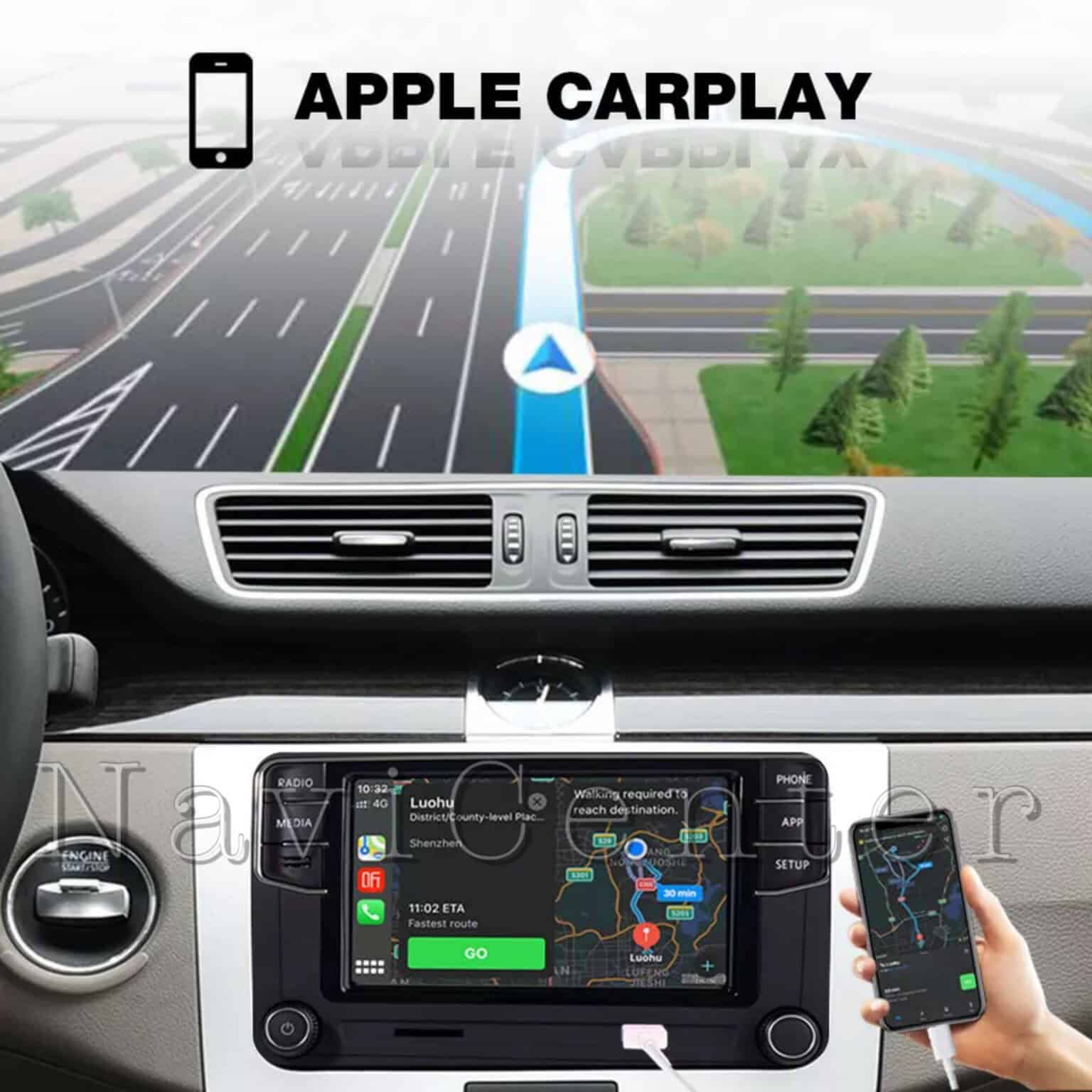 RCD360 PRO Carplay + Android Auto voor Volkswagen - NaviCenter