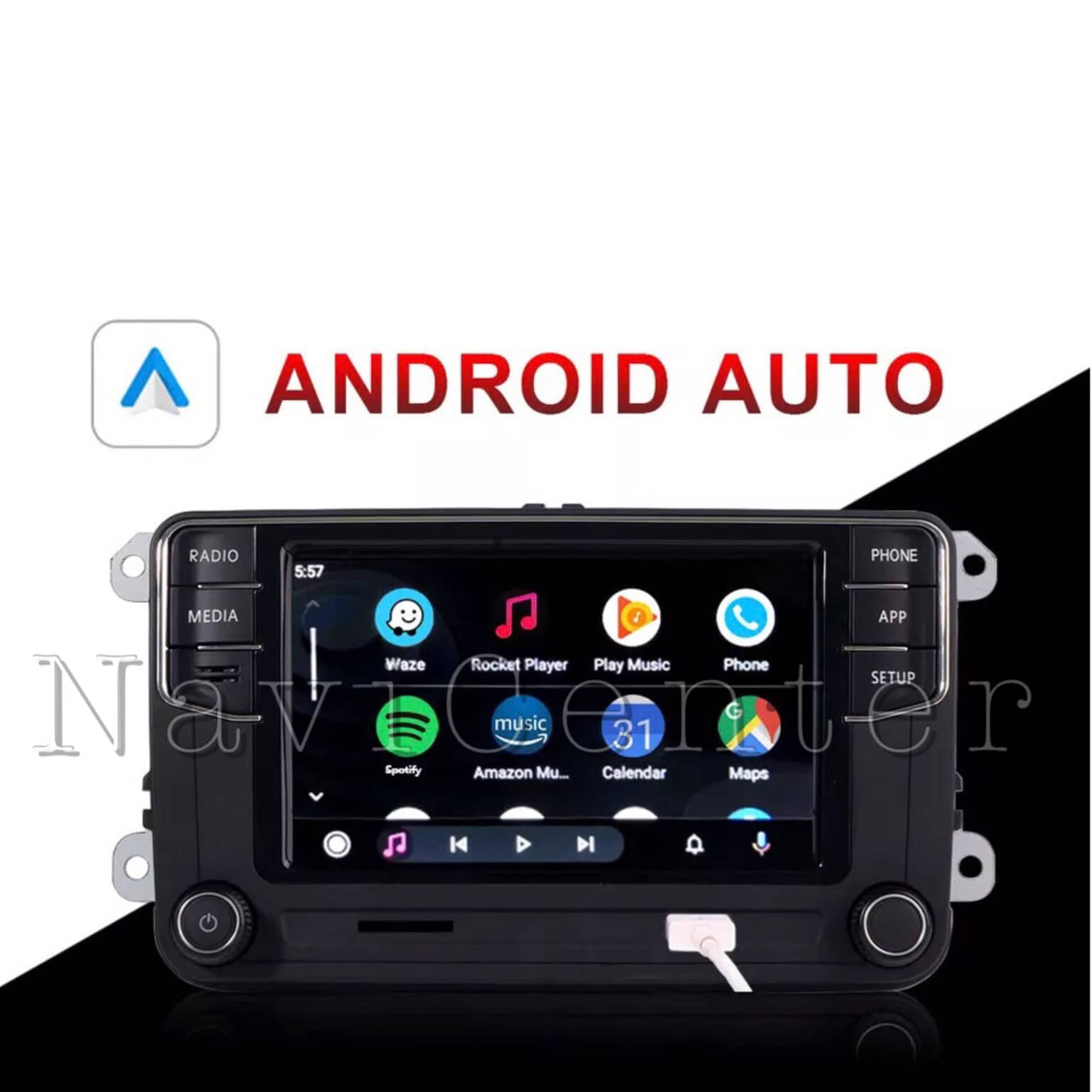 RCD360 PRO Carplay + Android Auto voor Volkswagen - NaviCenter